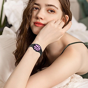 Sport Band for Samsung Galaxy Watch 7/6/5/4/FE Band 40mm 44mm/Galaxy Watch 6 Classic 47mm 43mm/4 Classic 46mm 42mm/Active 2/Watch 5 pro 45mm/3 41mm Women/Men,20mm Silicone Strap Correa Wristbands 4PCS