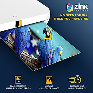 Kodak 2"x3" Premium Zink Photo Paper (20 Sheets) Compatible with Kodak Smile, Kodak Step, PRINTOMATIC