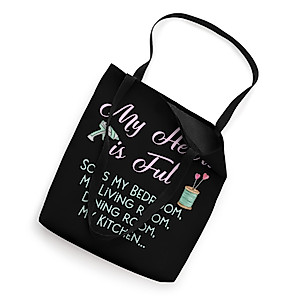 Funny My Heart Is Full for Crafter Craft Supplies Everywhere Tote Bag