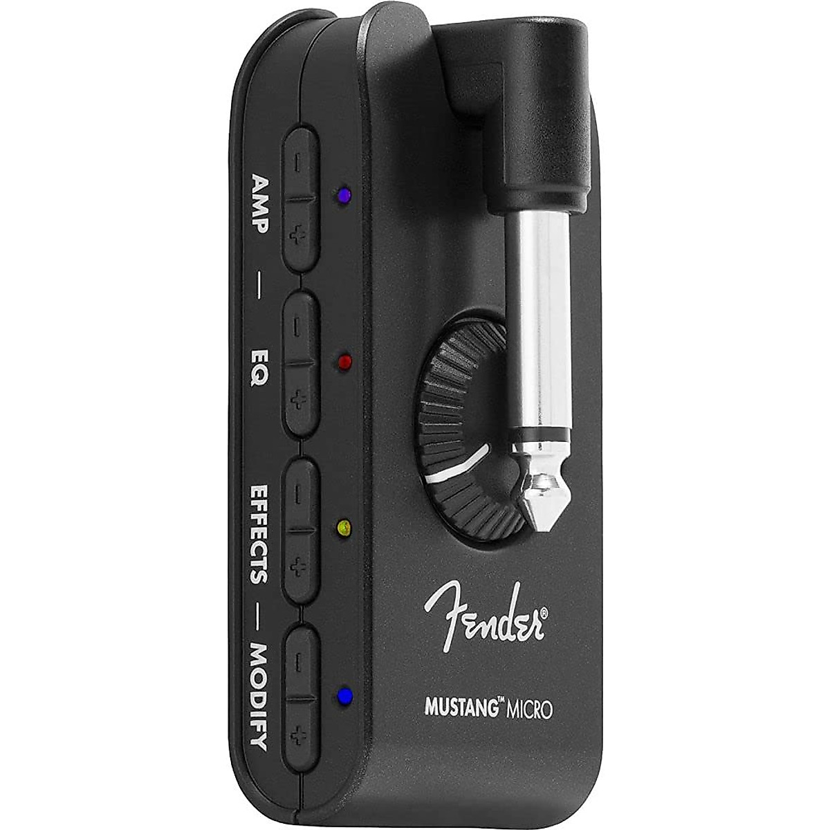 Fender Mustang Micro Headphone Amplifier Bundle with Polsen HPC-A30-MK2 Studio Monitor Headphones