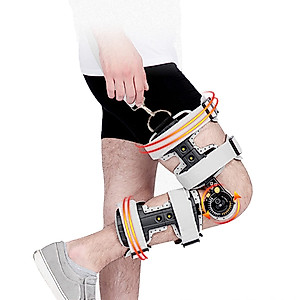 WILLQ Hinged ROM Knee Brace Adjustable Knee Immobilizer Support for ACL MCL and PCL Injury Arthritis Orthopedic Rehab Post-Operative Recovery Support Leg Stabilizer for Men Women,Right