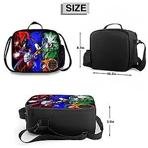 Cartoon Lunch Bag Insulated Lunch Box for Teens Students, Portable Large Capacity Bento Box for Boys Girls for Work Picnic School Travel