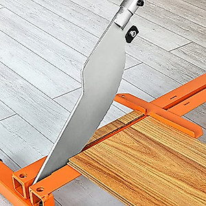 Nisorpa Upgraded Vinyl Plank Cutter Manual Laminate Floor Cutting Tool with Movable V Support Heavy Duty Steel Quick Cut for 8-12inch Wide Floor Tiles