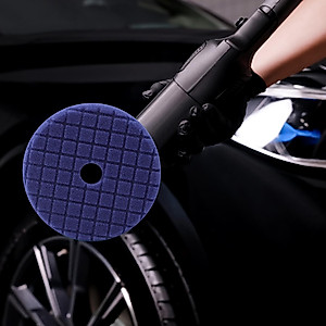 SPTA Buffing Polishing Pads Kits, with 3Pcs 6.5 Inch Polishing Pads,16oz Polishing Pad Cleaner, 2 Microfiber Towel and 1 Pad Cleaning Brush, All for Car Buffer Polisher, Polishing and Buffing