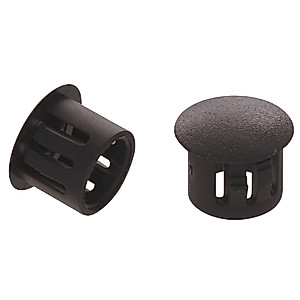 The Hillman Group 58133 9/16-Inch Black Nylon Hole Plug, 15-Pack