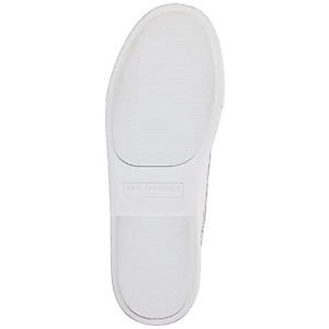 Karl Lagerfeld Paris Cate Shoes – Sneakers for Women with Iconic KLP Pins, White/Dune Pink, 10