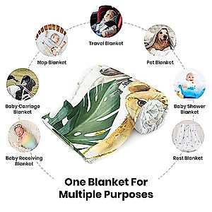 J&SBGFT Personalized Baby Blanket for Boys,Custom Baby Blanket with Name, Customized Name Blanket Receiving Blankets for Toddlers Kids Nursery Stroller Crib Decor Throw 30"x40",Color13