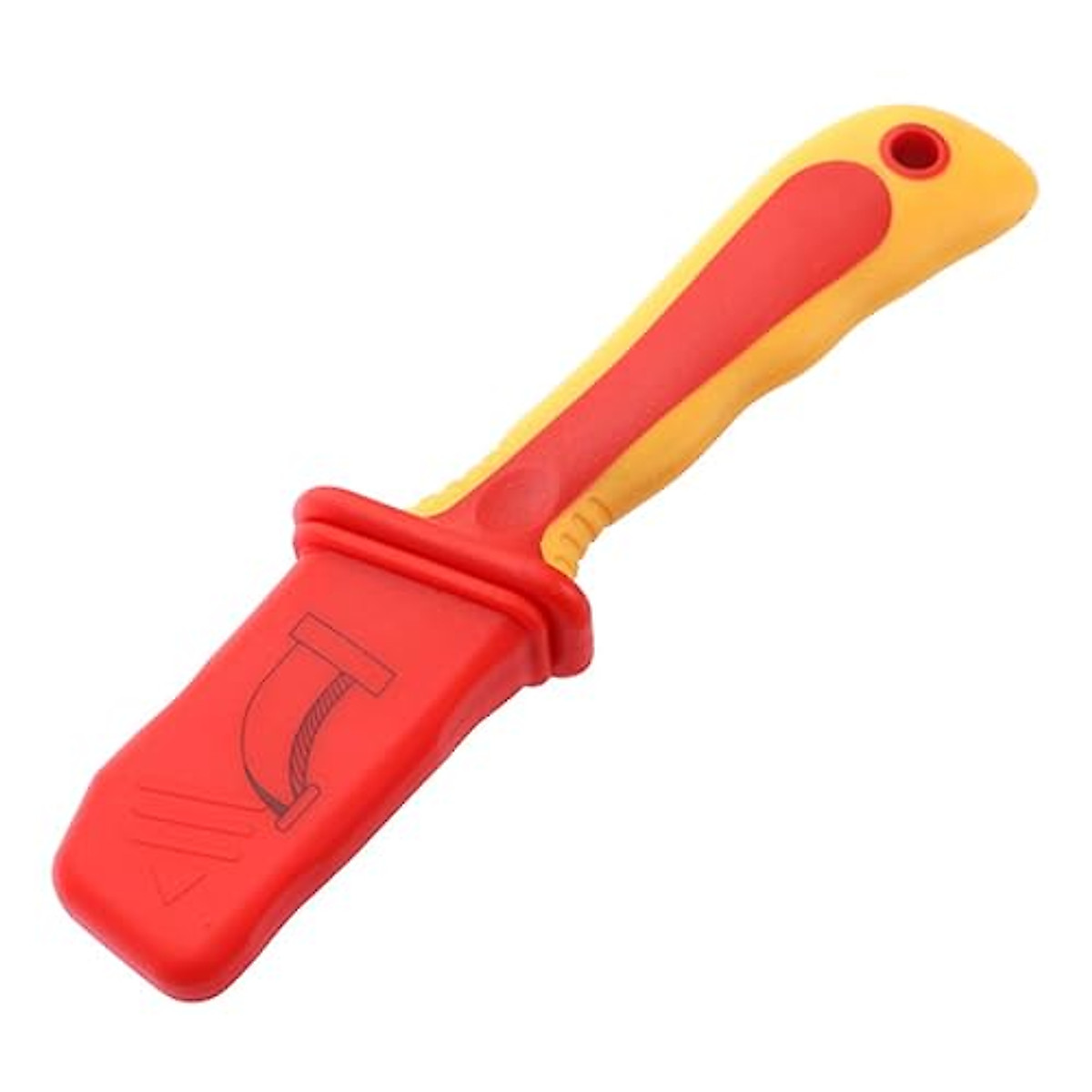 Insulated Dismantling Knife, 1000V Electricians Cable Stripping Knife, Anti Magnetic with comfortable handle, push or pull to remove sheath from cable, compact size, convenient