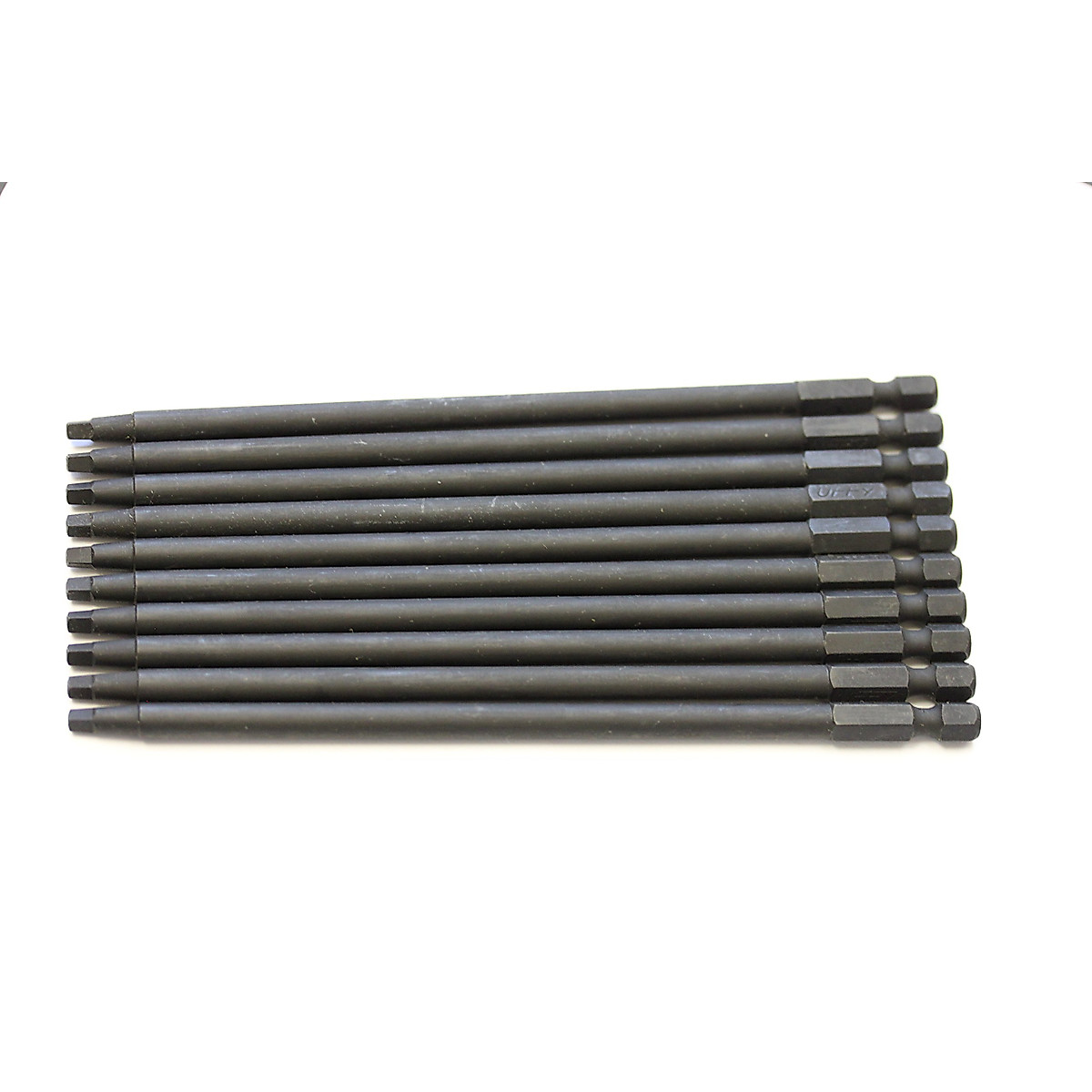 UFFY - 6" Inch Robertson Square SQ # 2 Power Impact Bit 10 pack 1/4 Hex