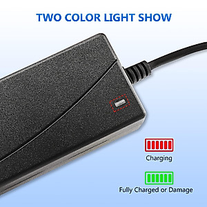 BXIZXD 42V Electric Scooter Battery Charger, Power Adapter for GOTRAX GXL V2, G2, G3, G4, Apex, Glider, XR Elite, XR Ultra Electric Bike with 36V Lithium Battery