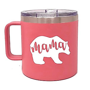 Mom Gift Coffee Mug - Mama Bear Tumbler - Mom Cup - Cute Gifts for Mother, New Moms for Christmas, Birthday, Mother's Day