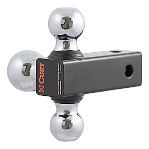 CURT 45800 Replacement Adjustable Trailer Hitch Ball Mount Head with 3 Balls for CURT #45799