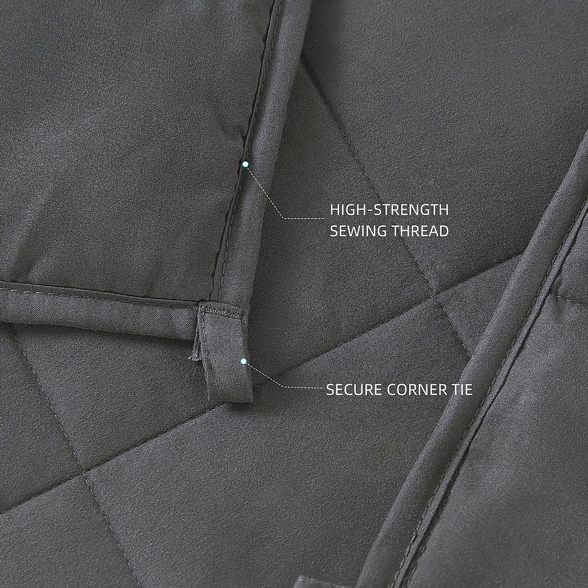 CODUM Weighted Blanket for Kids 40"x60" 5 lbs Cooling Blanket for Sleepers, Soft Material Blanket with Premium Glass Beads for All-Season, Grey