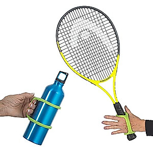 EaZyHold Adaptive Handle for Sports, Tools, Cups and Bottles for Kids, Adults, Veterans, Seniors, Independent Living Accessory for Weak Grip, Stroke, Cerebral Palsy, Arthritis (2 Pack)