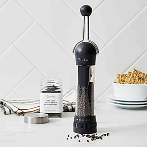 Sur La Table Spice XL Ratchet Mill Grinder with 5 Adjustable Coarse settings, 3/4 cup Capacity, White