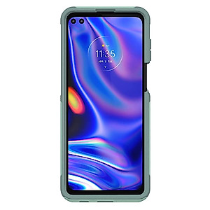 OtterBox motorola one 5G Commuter Series Case - OCEAN WAY (AQUA SAIL/AQUIFER), slim & tough, pocket-friendly, with port protection