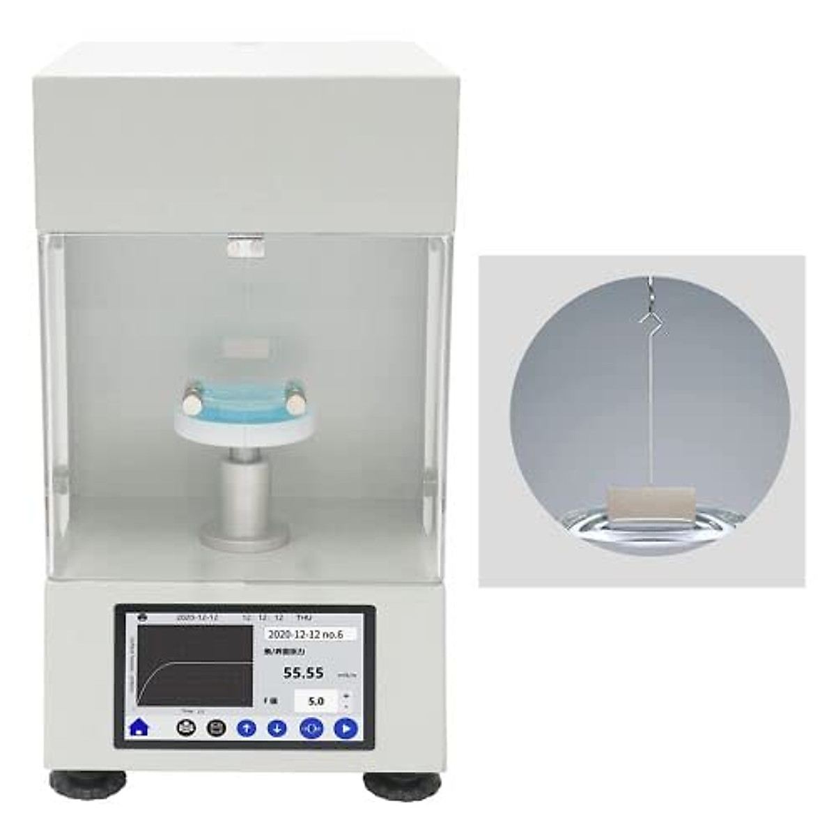 Automatic Liquid Surface Tensiometer Platinum Board Interfacial Tension Meter 1000mN/m BZY-100