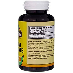 Nature's Blend Pure Calcium Carbonate 600 mg 100 Tabs (1684)