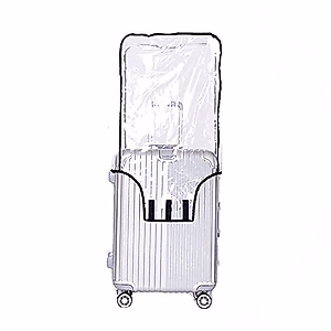 JenKin Luggage Protector Suitcase Cover PVC Waterproof Travel Suitcase Fits Most 20" to 30"(24")