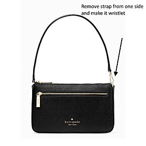 Kate Spade Pebbled Leather Convertible Wristlet (Warm gingerbread)