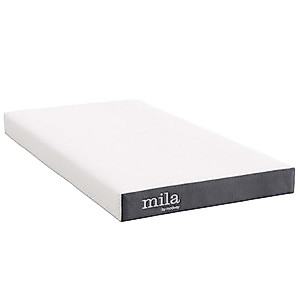 Modway Mila 6” Twin XL Mattress - Firm 6 Inch Twin XL Mattress - 10-Year Warranty White