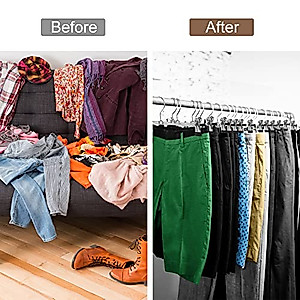 Pants Hangers with Clips 50Pack Skirt Hangers Clips Hangers (50Pack)