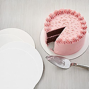 ZOEYES 50 PCS 10 inch Cake Board Round Cake Circles Cake Base Cardboard Cake Boards for Cake Pizza Decorating Supplies