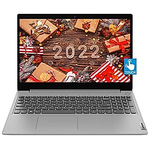 Lenovo IdeaPad 3 15.6" HD Touch Screen Laptop, Intel Dual-Core i3-1115G4 Up to 4.1GHz, 12GB DDR4 RAM, 1TB PCI-e SSD, Webcam, WiFi 5, HDMI, Bluetooth, Windows 11 Home - Grey + TiTac Card