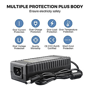 LeTaoXing 36V 3A Power Supply Adapter AC 100V~240V to DC 36 Volt Converter 108W 3amp 36 Vdc 36V/3A Transformer 5.5x2.5mm Plug for Engraver Printer Electric Drill LED Strip Light Water Pump