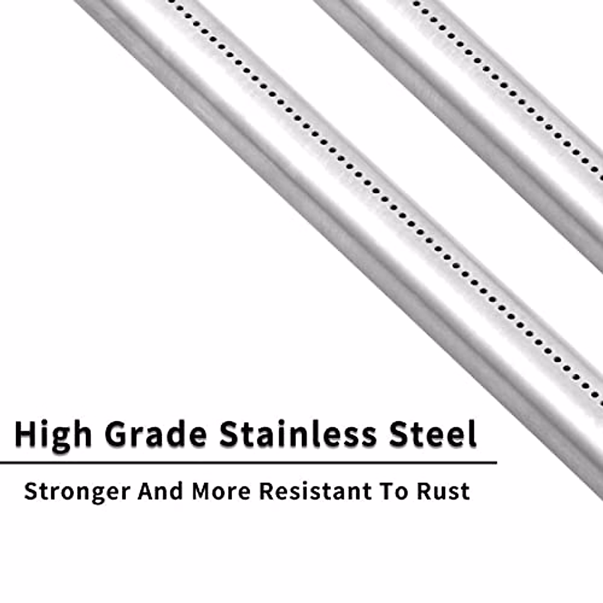 SHINESTAR 62752 Grill Burner Replacement for Weber Genesis E-310, Genesis 300 Series (with Front Control), Durable Stainless Steel, 19.5-Inch Long