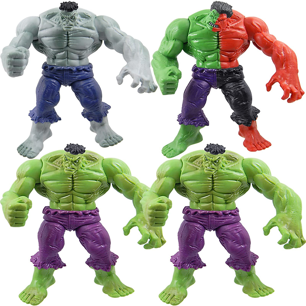 PSMILE Action Figure Garage Kit Action Figure PVC Figure Model 4Pack