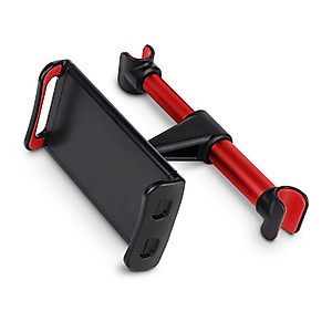 FYOUNG Car Headrest Mount Compatible with Switch/Swith OLED Model 2021, Adjustable Car Holder Compatible with Switch/iPhone/iPad and Other Devices (4"-11")- Red