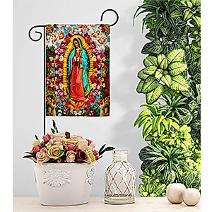 Ornament Collection Our Lady of Guadalupe Garden Flag Religious Faith Hope Grace Peace Dove Christian Religion Easter House Decoration Banner Small Yard Gift Double-Sided, Made in USA