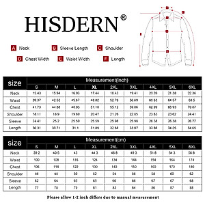 HISDERN Mens Black Dress Shirt Long Sleeve Button Down Collar Plaid Inner Contrast Formal Business Casual Shirts