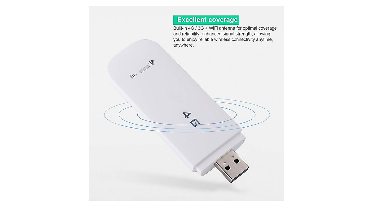 USB Network Adapter, 4G LTE Wireless Pocket WiFi Router Mobile Hotspot ...