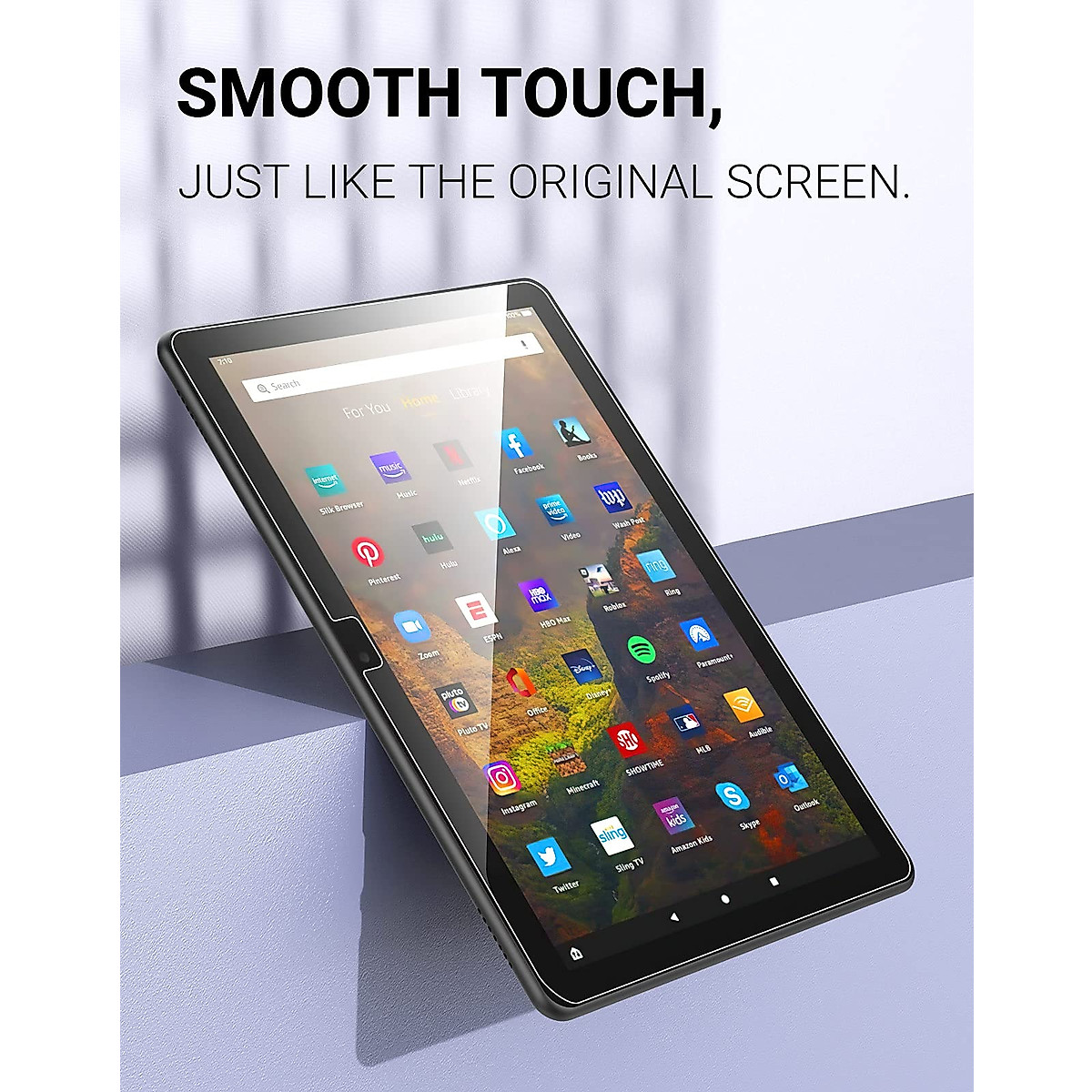 MoKo 2 Pack Sreen Protector for All-New Fire HD 10 & Fire HD 10 Plus - 10.1" (13th/11th Generation - 2023/2021 Release), Tempered Glass for Fire HD 10 Screen Protector, 9H Hardness, Glass