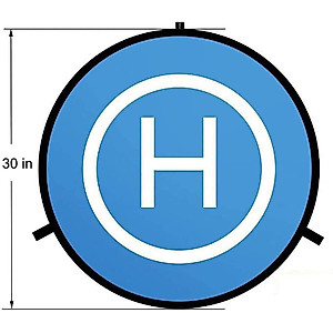 Drone Landing Pad Waterproof 75cm/30'' Universal Landing Pad Accessories Fast-fold Double Sided Quadcopter Landing Pad for RC Drones Helicopter PVB Drones DJI Mavic Pro Spark