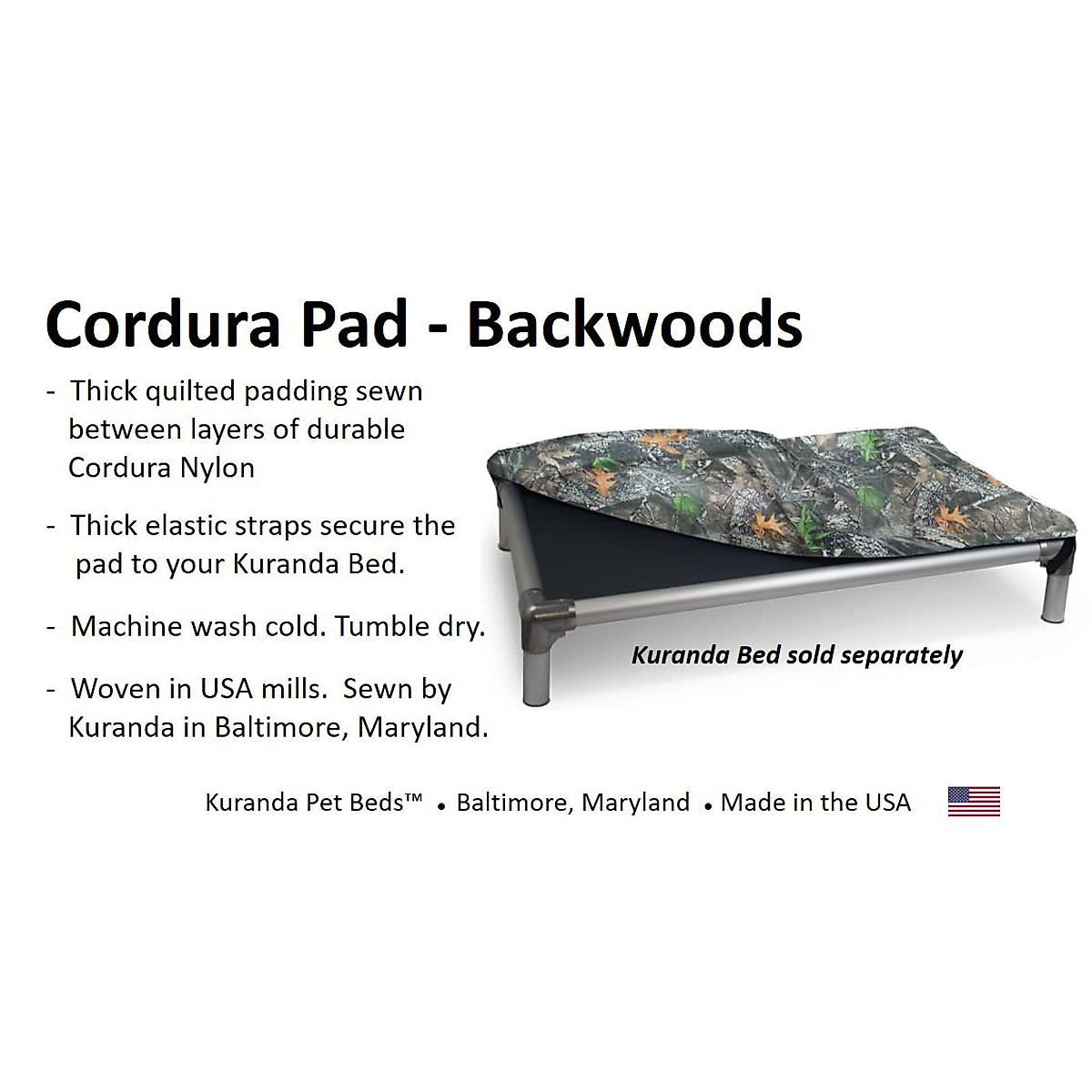 Kuranda Cordura Pad - X-Large - 44" x 27" - Backwoods