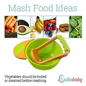 Baby Bowls Feeding Set with Baby Fork and Baby Spoons BPA Free | Toddler Bowls with Baby Food Masher | Suction Baby Bowl for Toddlers with Toddler Utensils |Baby Bowls with Suction | Baby Shower