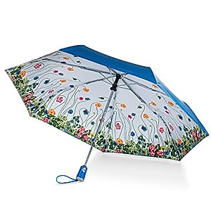 totes Under Canopy Print Auto Open Close Umbrella,Floral