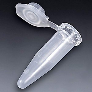 Globe Scientific 111562 Polypropylene Graduated Microcentrifuge Tube with Snap Cap, 1.5ml Capacity, Natural, RNase Free, DNase Free (Pack of 500)