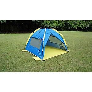 BANZ UV Protective Sun Shelter Beach Tent - Pop Up Beach Tent Sun Shelter for Family - Baby Beach Tent with UPF50+ Protection - Lightweight & Easy Setup Beach Sun Shelter for 2 Adults & 2 Kids