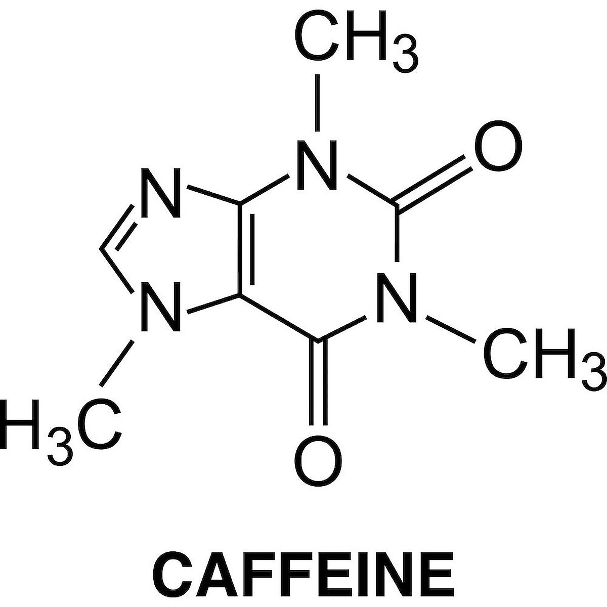 CafePress Caffeine Molecule Mug Ceramic Coffee Mug, Tea Cup 11 oz