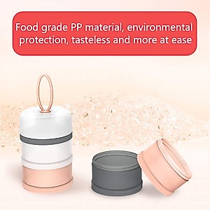 Milk Powder Dispenser Portable 4 Layer Baby Feeding Formula Storage Pot Container