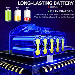 MAXMAN 21V Lithium Batteries Replace Battery Black and Red