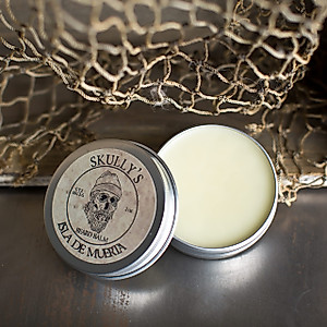 Skully's Beard Balm 2 oz. (Coconut and Pineapple Scented) Medium Hold, Tames Flyaways, Promotes Healthy Beard Growth