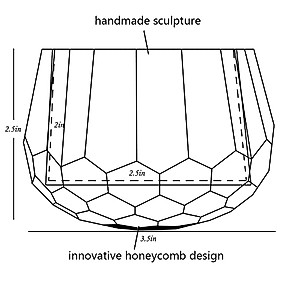 DONOUCLS Crystal Candy Dish Tiny Hand-Cut Small Decorative Bowl H2.4 x W3.2 for Home Decor