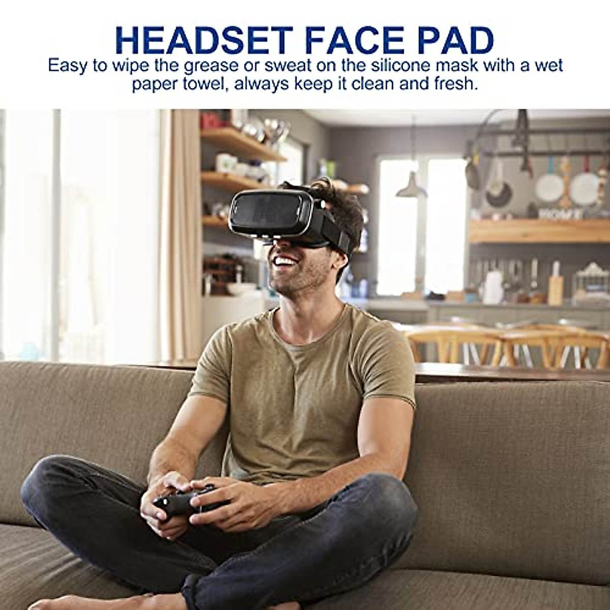 1pc Vr Eye Pads Vr Face Cover Silicone Headset Face Headset Face Cover Headset Face Pad Silicone Mask Silicone Face Mask Vr Face Mask Comfortable Face Cushion