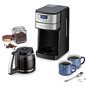 Cuisinart DGB-400 Automatic Grind and Brew 12 Cup Coffemaker Black/Stainless Bundle with 1 YR CPS Enhanced Protection Pack