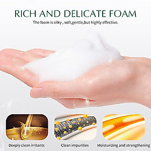 ARISON LASHES Eyelash Shampoo Cleanser Extension Kit︱Mousse Lash Cleanser for Extensions︱Reusable Mascara Brush︱100ml/3.38 fl.oz